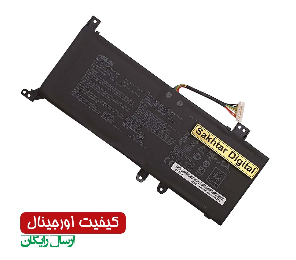 باتری اورجینال لپ تاپ ایسوس Pn: B21N1818-3) Asus R521) - ساختار دیجیتال