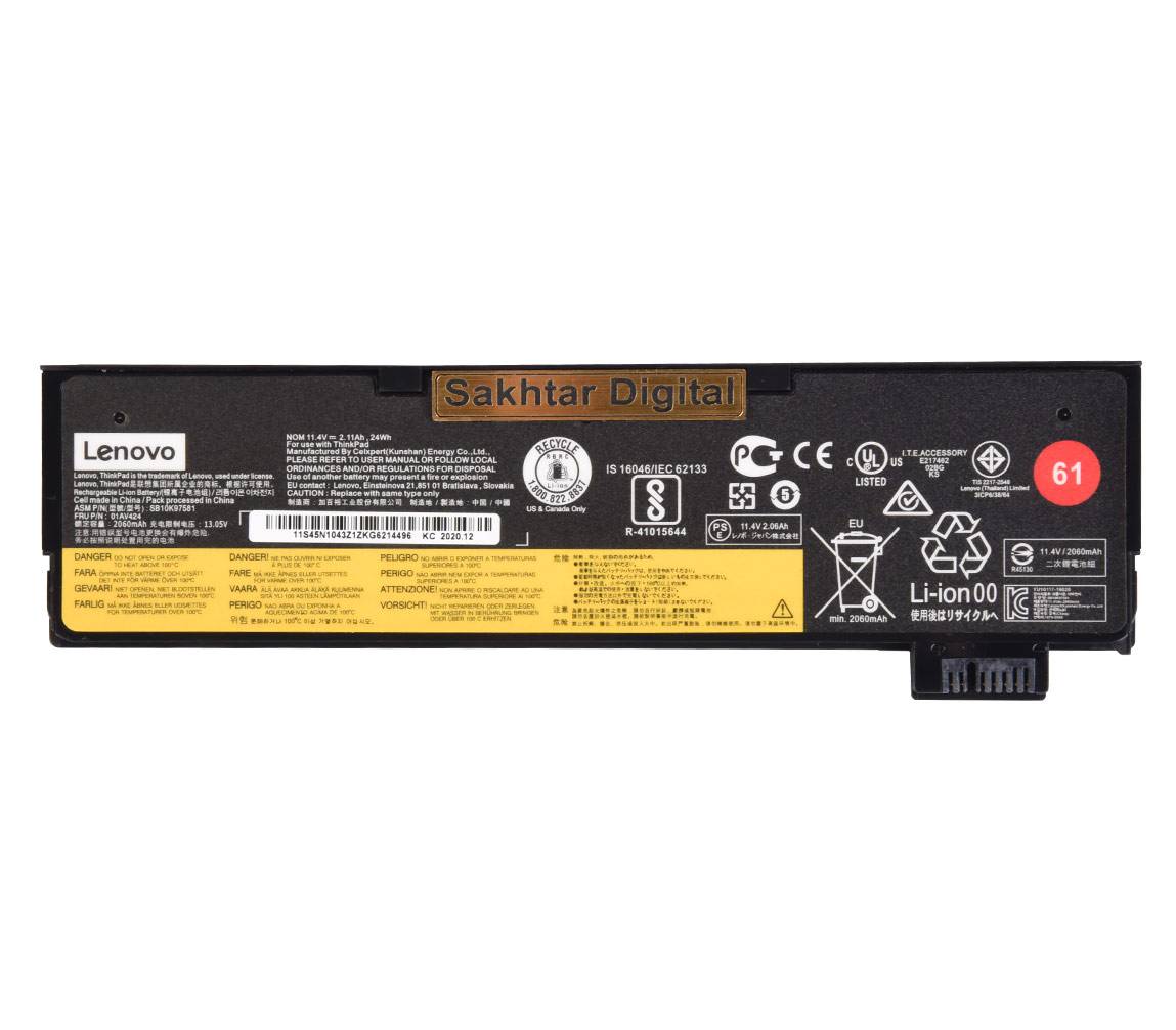 باتری اورجینال لپ تاپ لنوو Pn: 01AV424) Lenovo ThinkPad T470) - ساختار ...